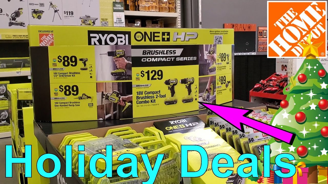 Ryobi 🎄 Holiday Deals 2021 Shopping @ Home Depot - YouTube