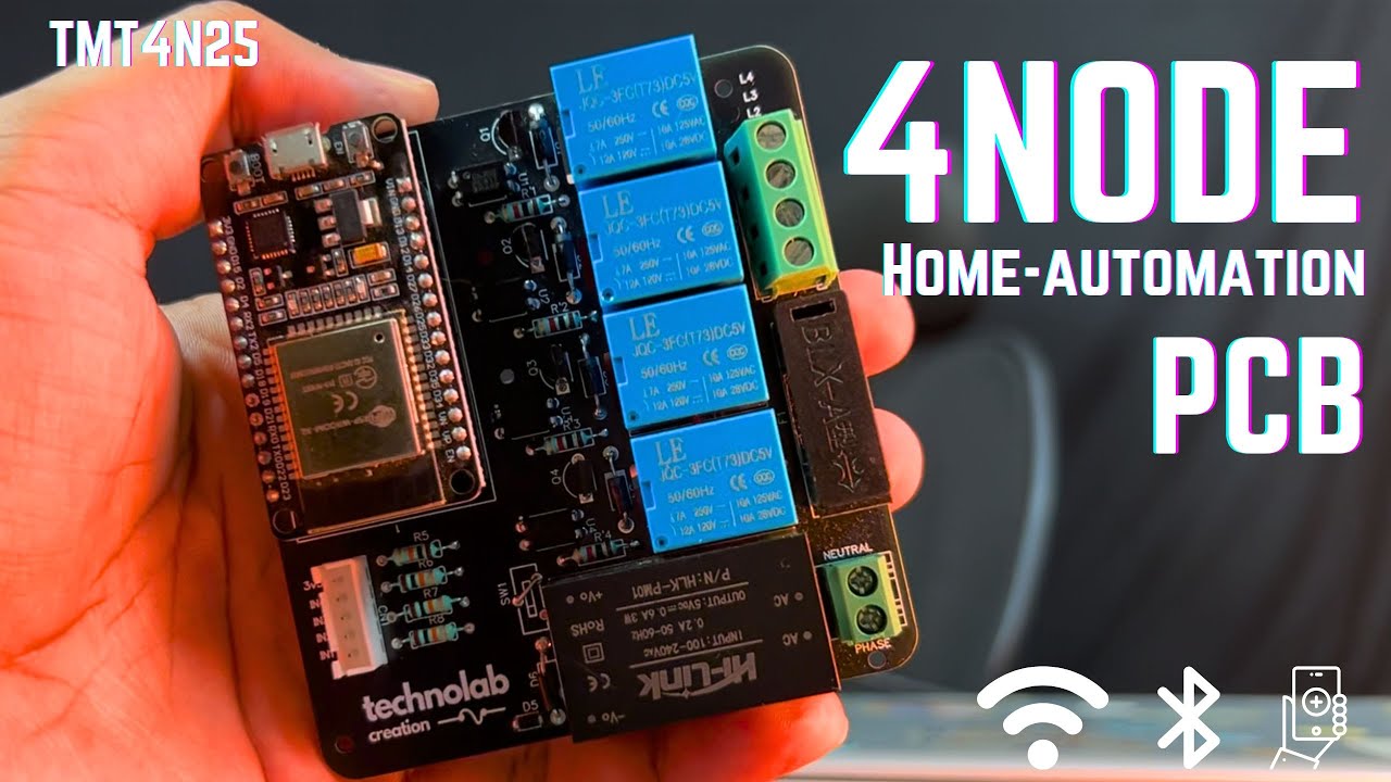 4 Node Smart Home Automation PCB | TMT4N25 | Most Affordable Home ...