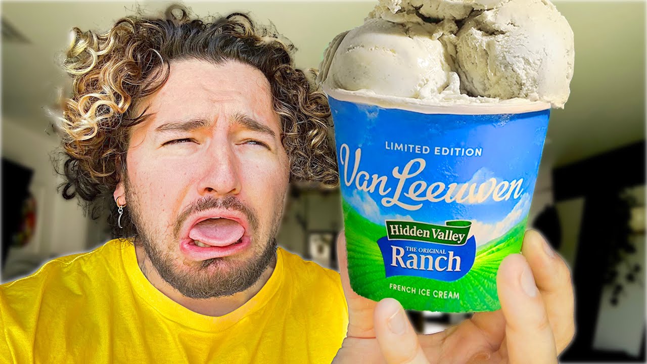 Trying TikTok’s Viral RANCH Flavored Ice Cream… - YouTube