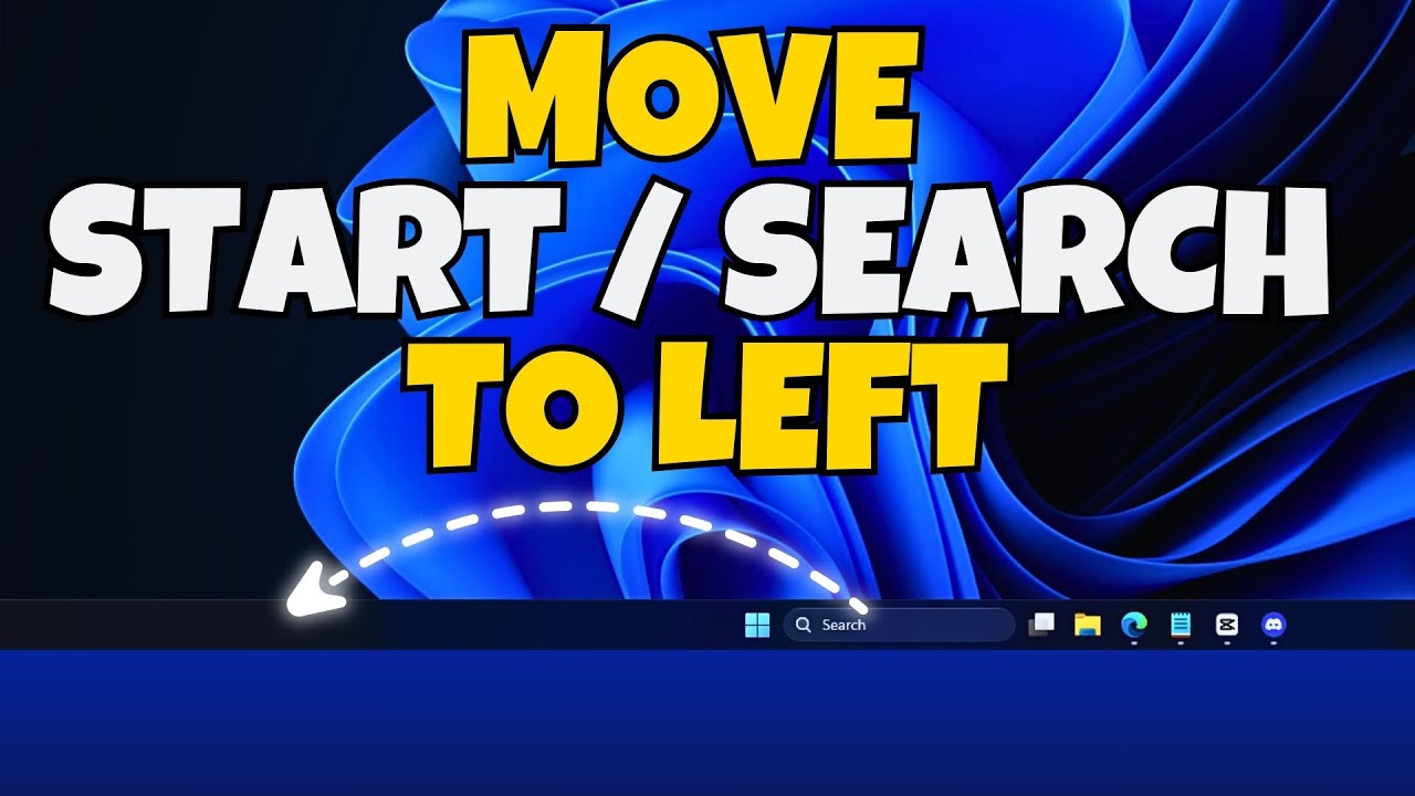 Windows 11: How To Move the Start Button & Search Bar To The Left Get ...