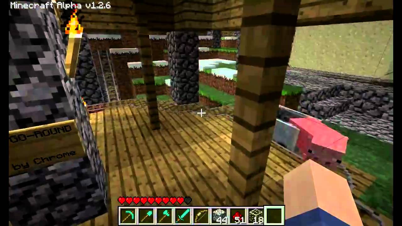 Pig be on this minecraft merry go round - YouTube