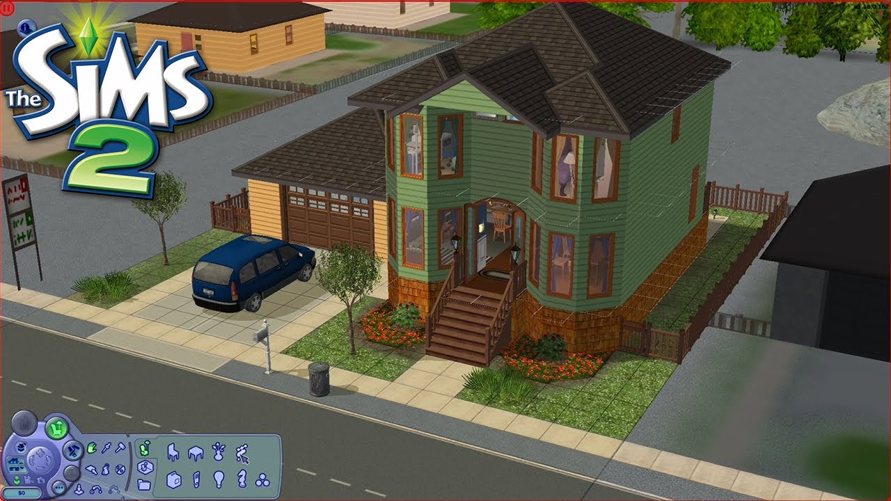 The Sims 2 Gameplay | Downtown Family Home Build (Small 4 bed!) - YouTube