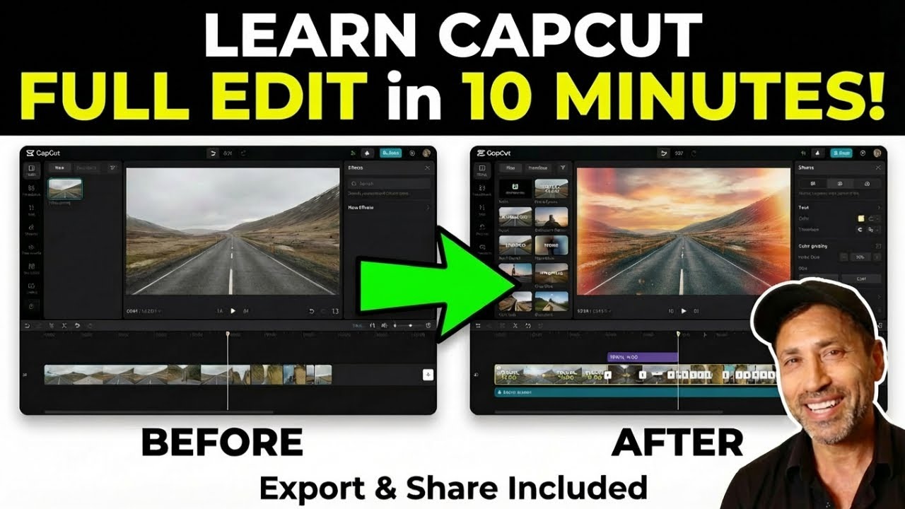 Capcut Video Editing Tutorial For Beginners Edit And Export In 10 1546