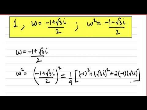 COMPLEX NUMBER- CUBE ROOT OF UNITY AND SQUARE ROOT OF A COMPLEX NUMBER ...