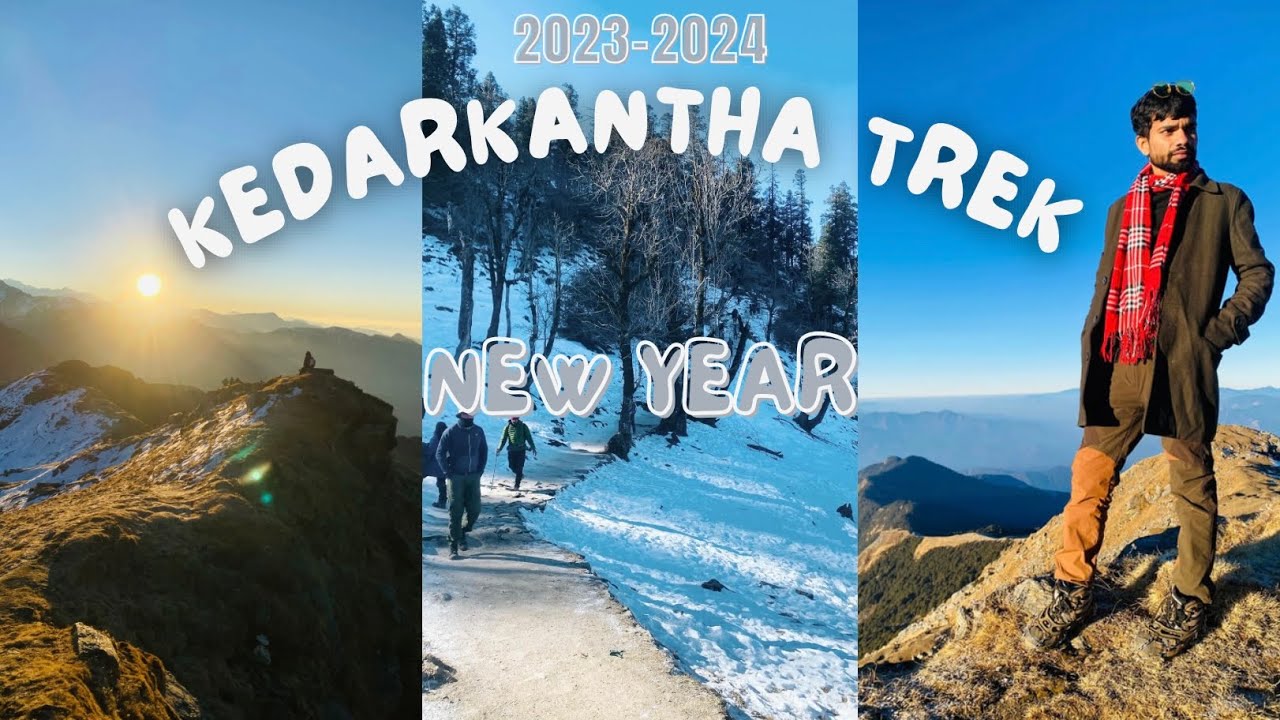 Kedarkantha trek 2024 NEW YEAR ( in winter )sahil duggal - YouTube