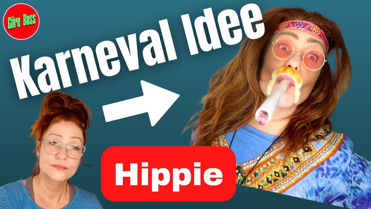 KARNEVAL IDEEN : Wie wirst Du zum Hippie ?#beauty #comedy # ...