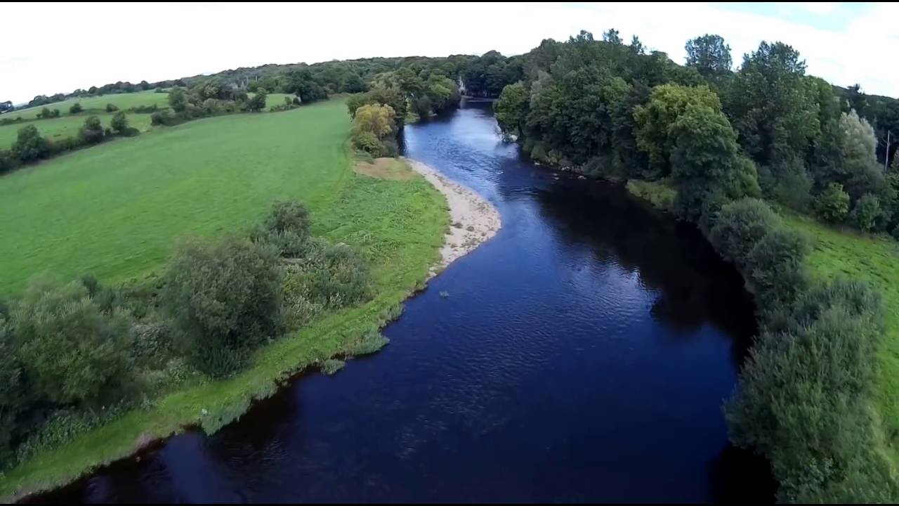 DRONE FLIGHT OVER RIVER BLACKWATER RIVER - YouTube