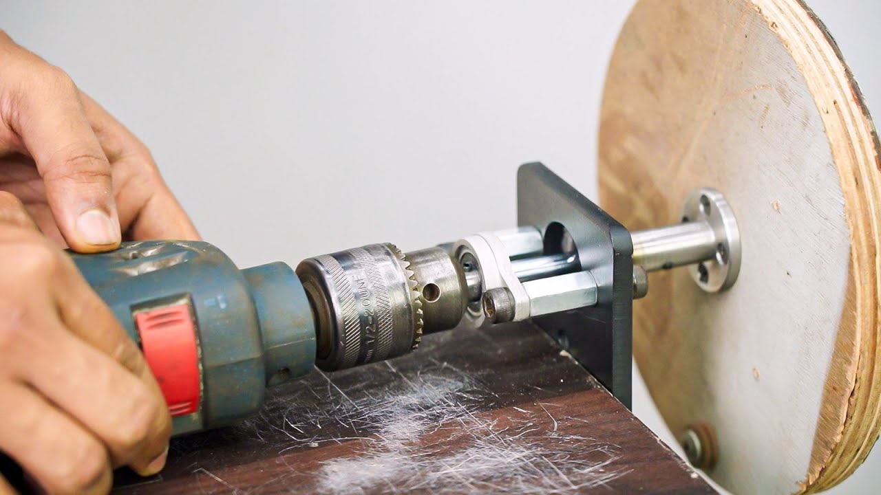 How I Turned My Hand Drill into a Powerful Woodworking Machine - YouTube