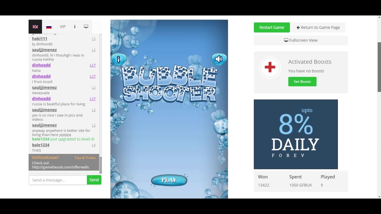 FAUCET GAME= ganhe 2000 a 3000 satochi por hora jogando - YouTube