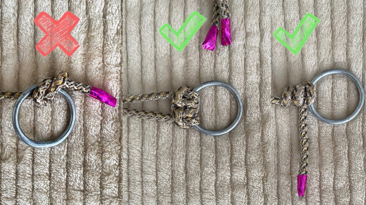 Creative ways to tie a rope to a ring - YouTube