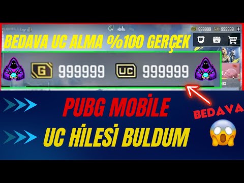 PUBG MOBİLE BEDAVA UC ALMA 2024 UC HİLESİ 😱 %100 GERÇEK