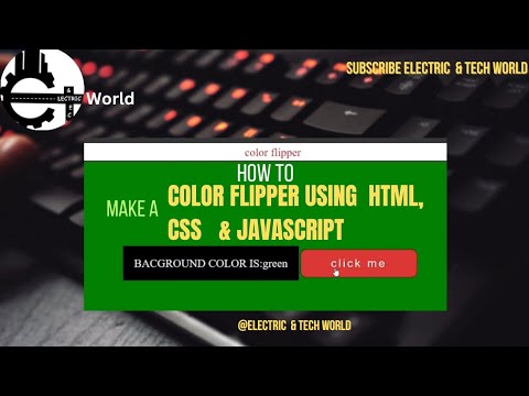 Color Flipper | Using | HTML | CSS | JavaScript #Colorflipper - YouTube