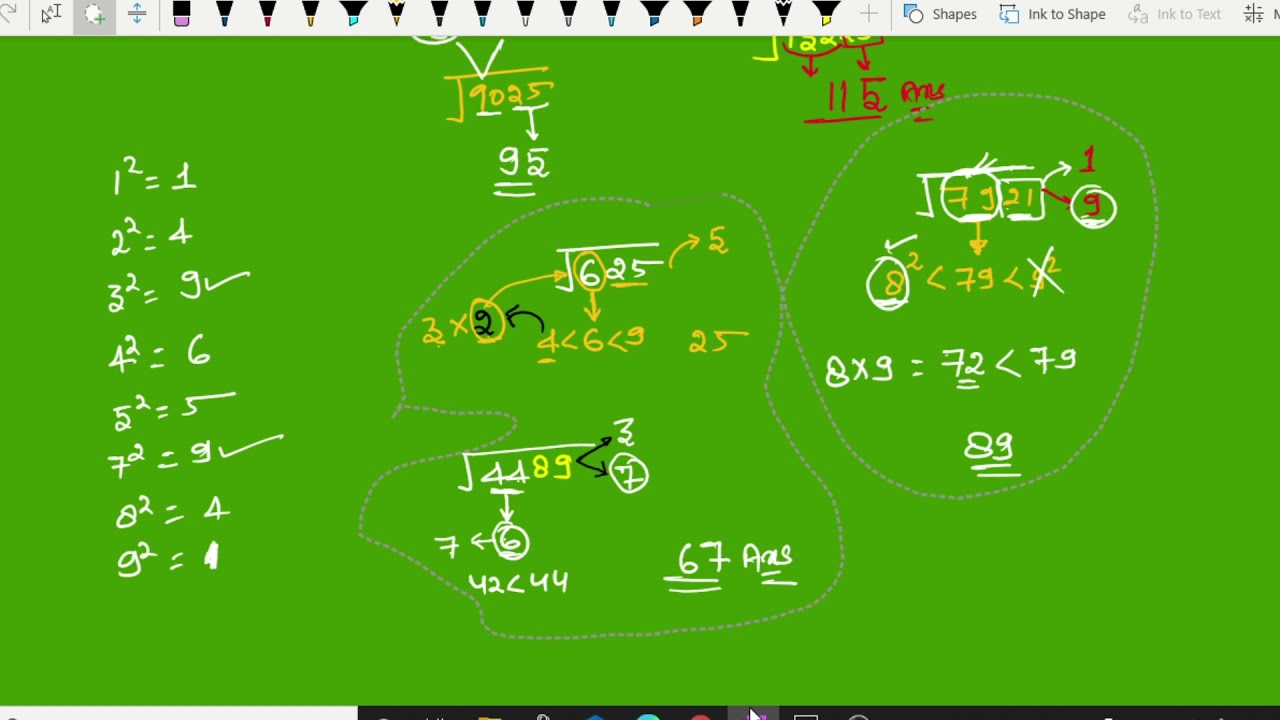 HOW TO CALCULATE SQUARE ROOT OF A NUMBER BEST 2SEC TRICK SPEED MATHS TRICKS SQUARE ROOT HOW TO CALCULATE SQUARE ROOT OF A NUMBER BEST 2SEC TRICK SPEED MATHS TRICKS SQUARE ROOT