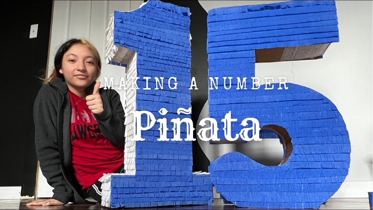 Making a number 15 piñata - YouTube