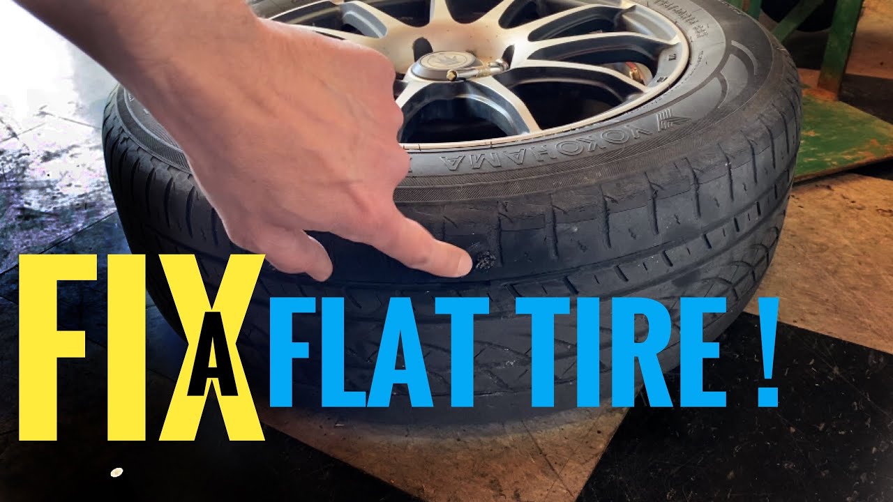 How to Quickly Patch a Flat Tire At Home - YouTube