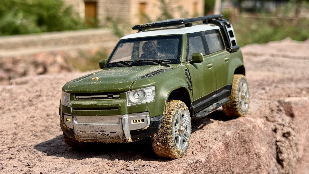 Remote control Range Rover Defender 110 off road testing - YouTube