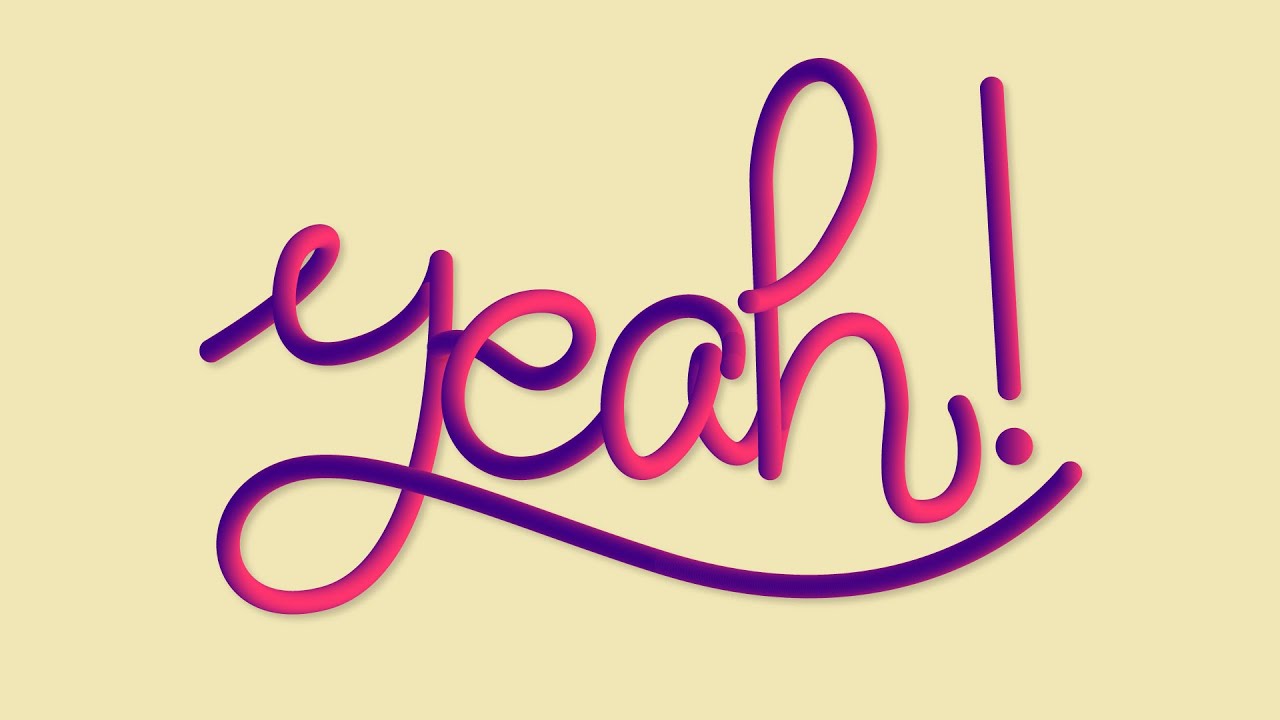 How To Create 3D Lettering Effect Using Blend Tool | Adobe illustrator ...