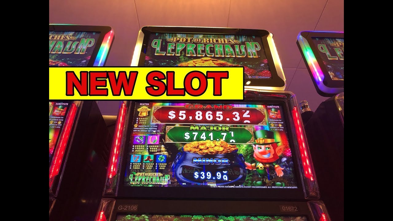 NEW SLOT: Leprechaun Pot of Riches Live Play and Bonuses! - YouTube