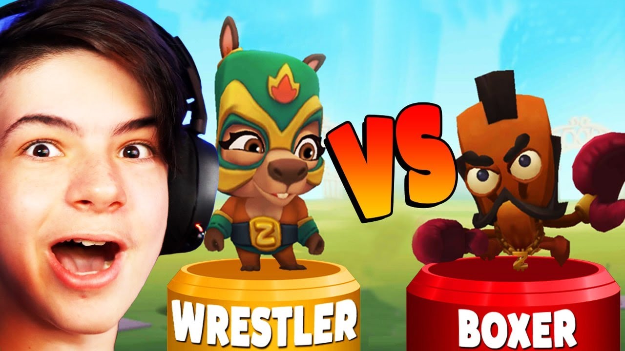 WRESTLER VS BOXER FIGHT - Zooba Challege - YouTube