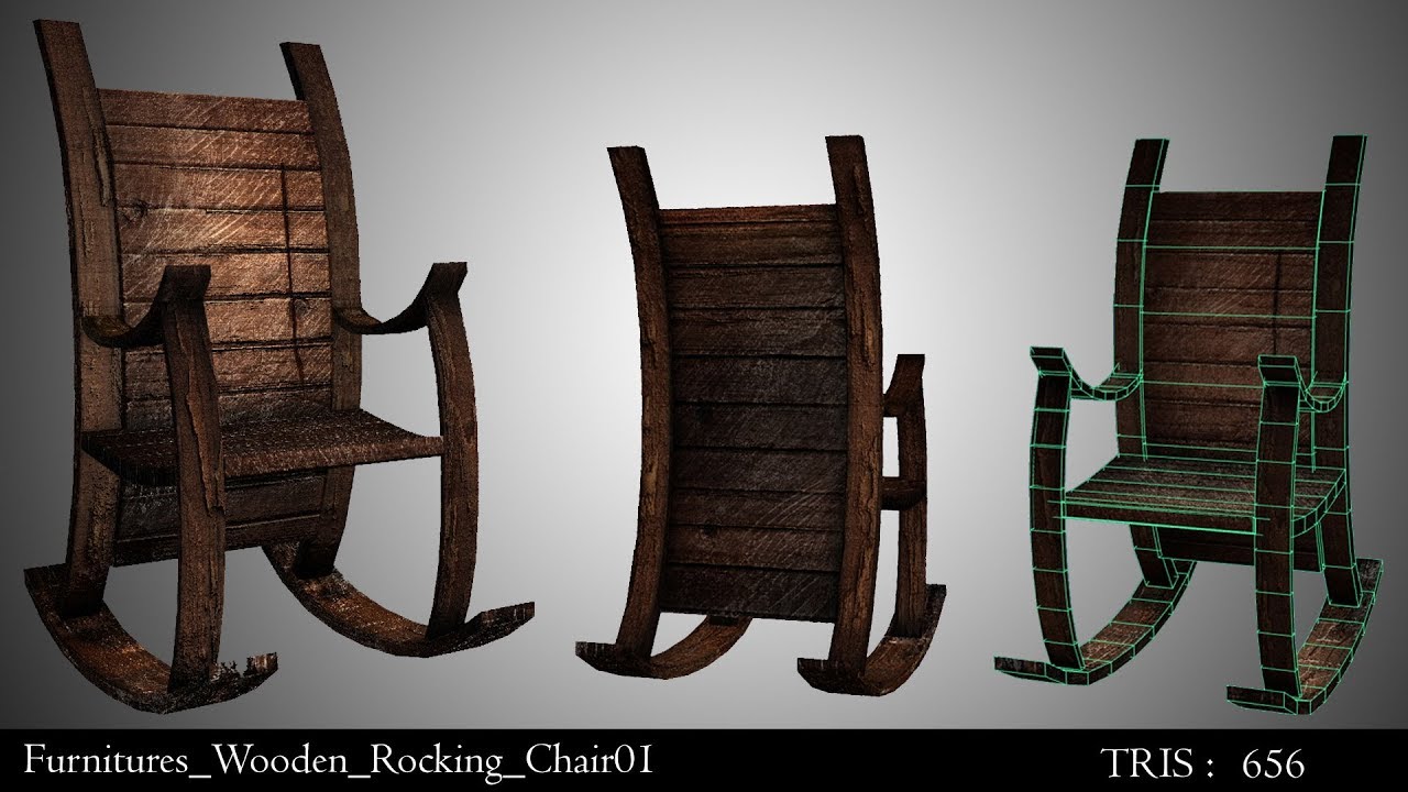 Wooden Rocking Chair in Autodesk Maya 2018 | Part-1 : Modeling - YouTube