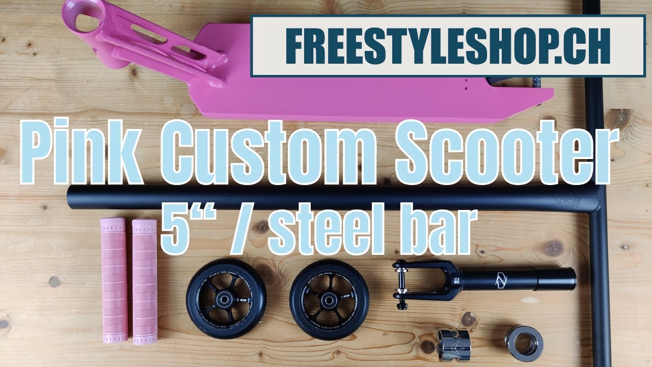 pink custom pro stunt scooter - freestyleshop.ch - YouTube