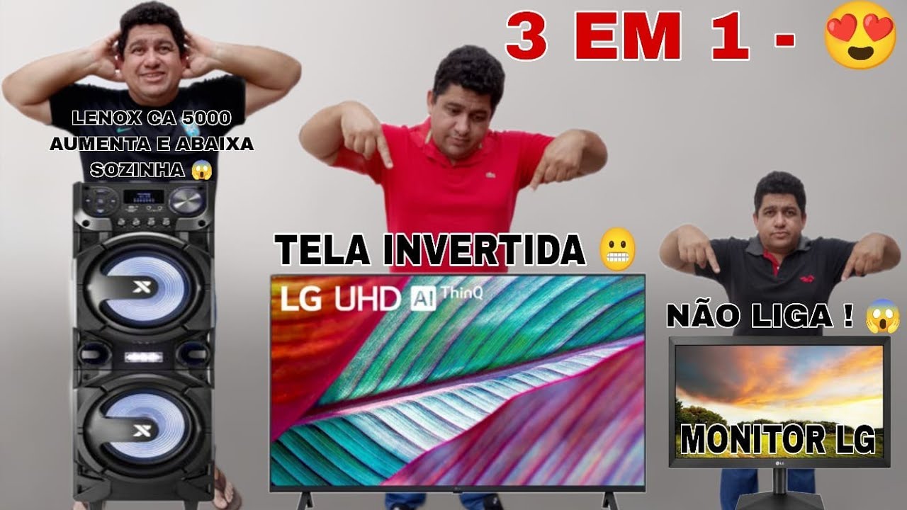 3 DICAS DE COMO CONSERTA TV ,LG CAIXA DE SOM LENOX E MONITOR LG # ...