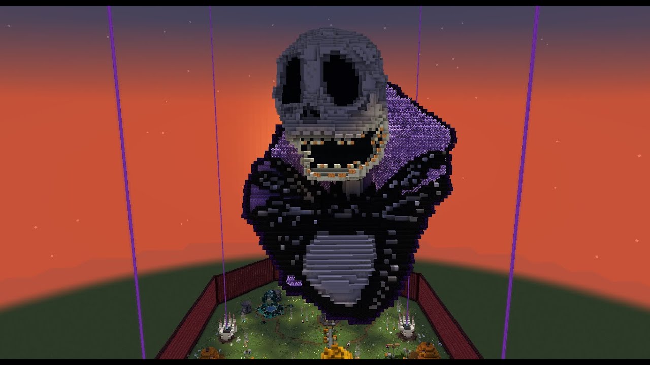 Halloween CONSTRUCTION IN MINECRAFT | jack skellington - YouTube