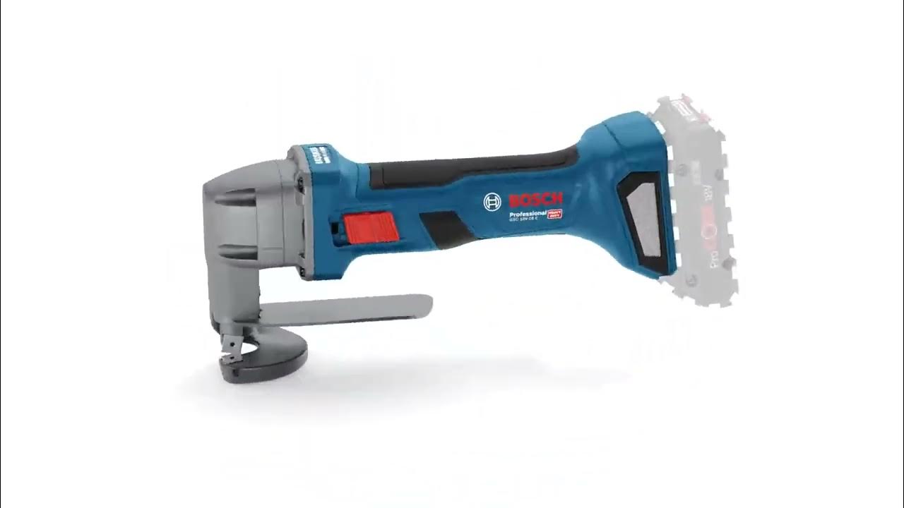Bosch PowerTools GSC 18V-16 E Professional Akku-Blechschere - YouTube