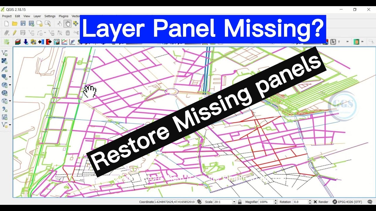 Layers Panel Missing | Can't see the Browser Panel | A quick QGIS fix ...