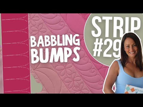 99+ Strip Series #29 | Quilting Bumps (Beginner-Friendly Free-Motion)