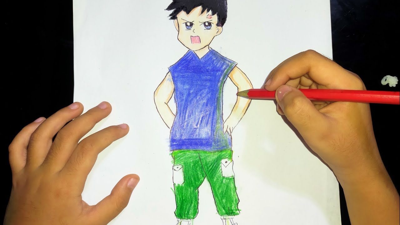 How to draw simple animation full body/ hejir #animationDrawing#drawing ...