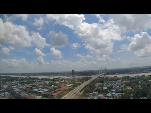 Beautiful Yangon River View from Spring Line Hotel - YouTube