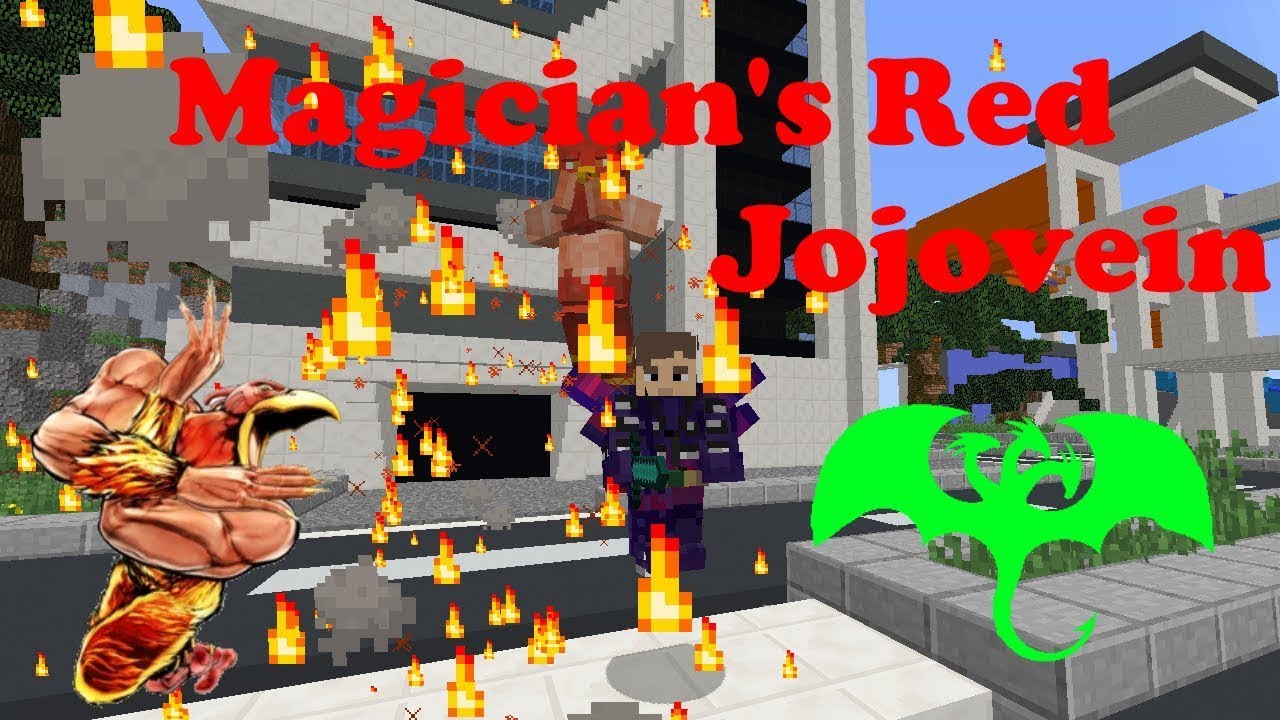 Magician's Red Stand Showcase: Jojo in MINECRAFT! (Jojovein Stand Mod ...