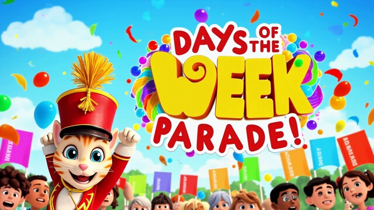 🎶 Days of the Week Parade | Learn the 7 Days Song for Kids | Fun ...