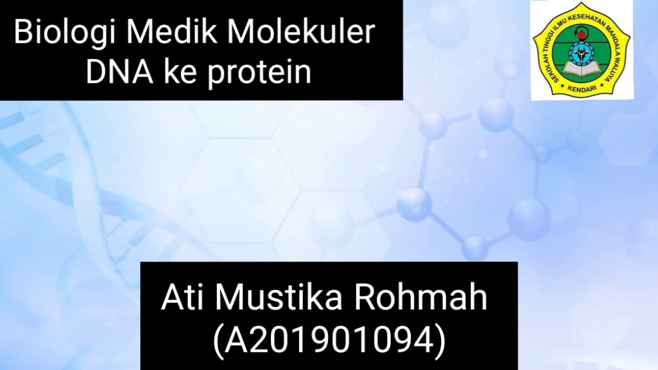 Penjelasan tentang DNA ke Protein (Biologi Molekuler Medik) - YouTube