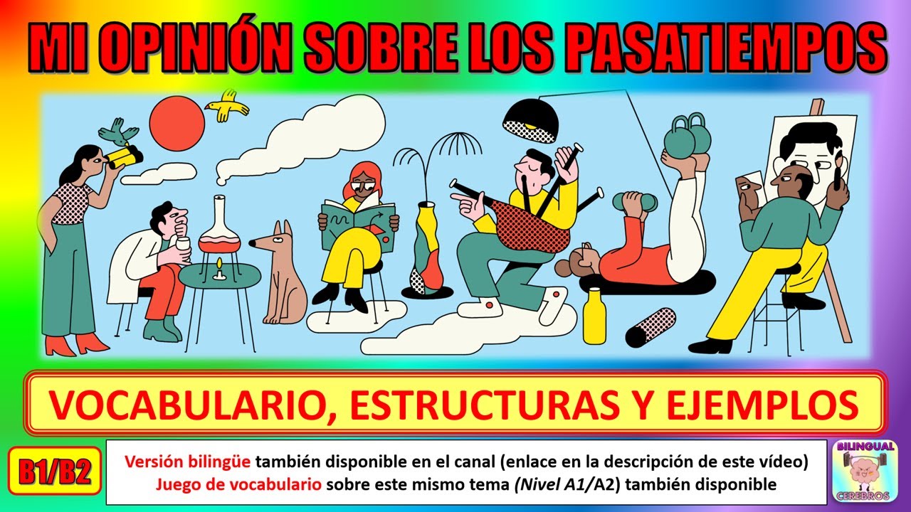 Los pasatiempos / Expresando opinión / FREE Spanish Lessons & Resources ...