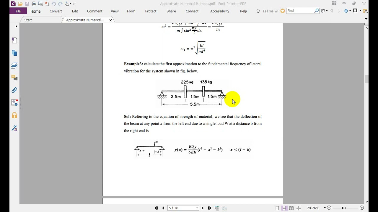 Rayleigh Method EX:3 & Dunkerley’s Formula - YouTube