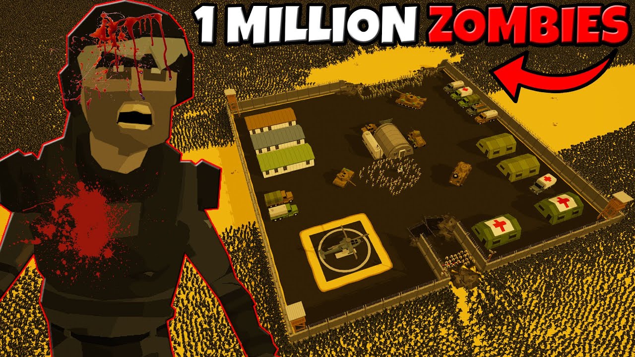 1 Million ZOMBIES Siege MILITARY BASE! - SwarmZ: Battle Simulator - YouTube