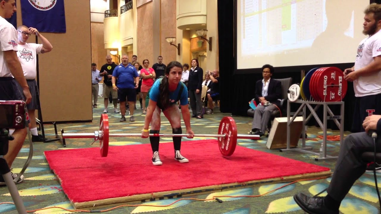 Miranda Chambers 125 Kg AR Deadlift - YouTube