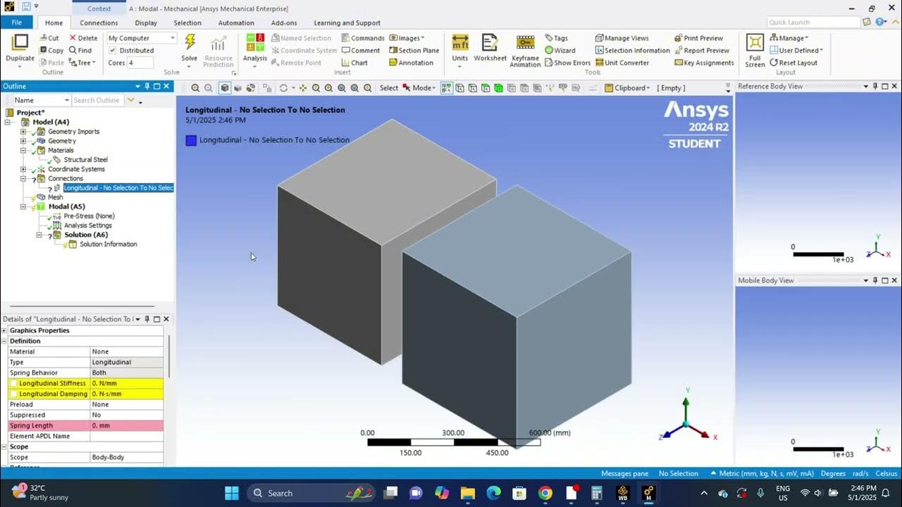 Ansys Tutorial for Vibration Course (UTHM) - YouTube