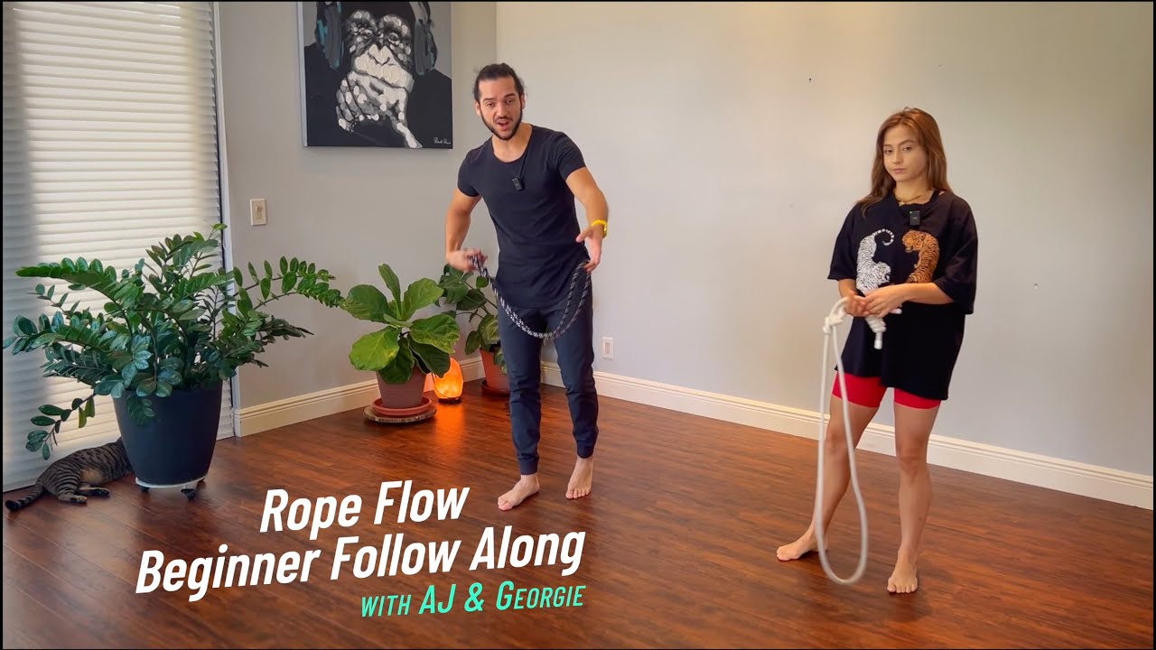 Rope Flow - Beginner Follow Along with AJ & Georgie! - YouTube