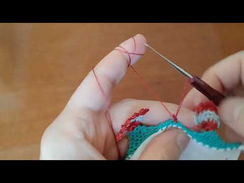 HEM KOLAY HEM  GÖSTERİŞLİ İĞNEDEN TIĞA OYA MODELİ