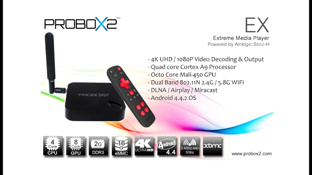 ProBox 2 EX Qaud-Core 4K Smart TV Box - Unboxing & Full Review ...