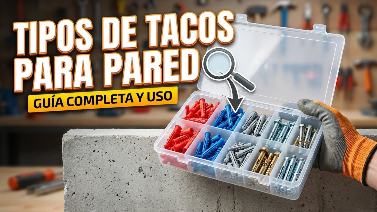 TIPOS DE TACOS PARA PARED!! - YouTube