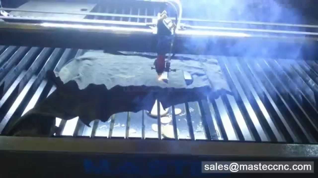 Clothes Fabric Cutting by Mastec CO2 Laser Cutting Machine - YouTube