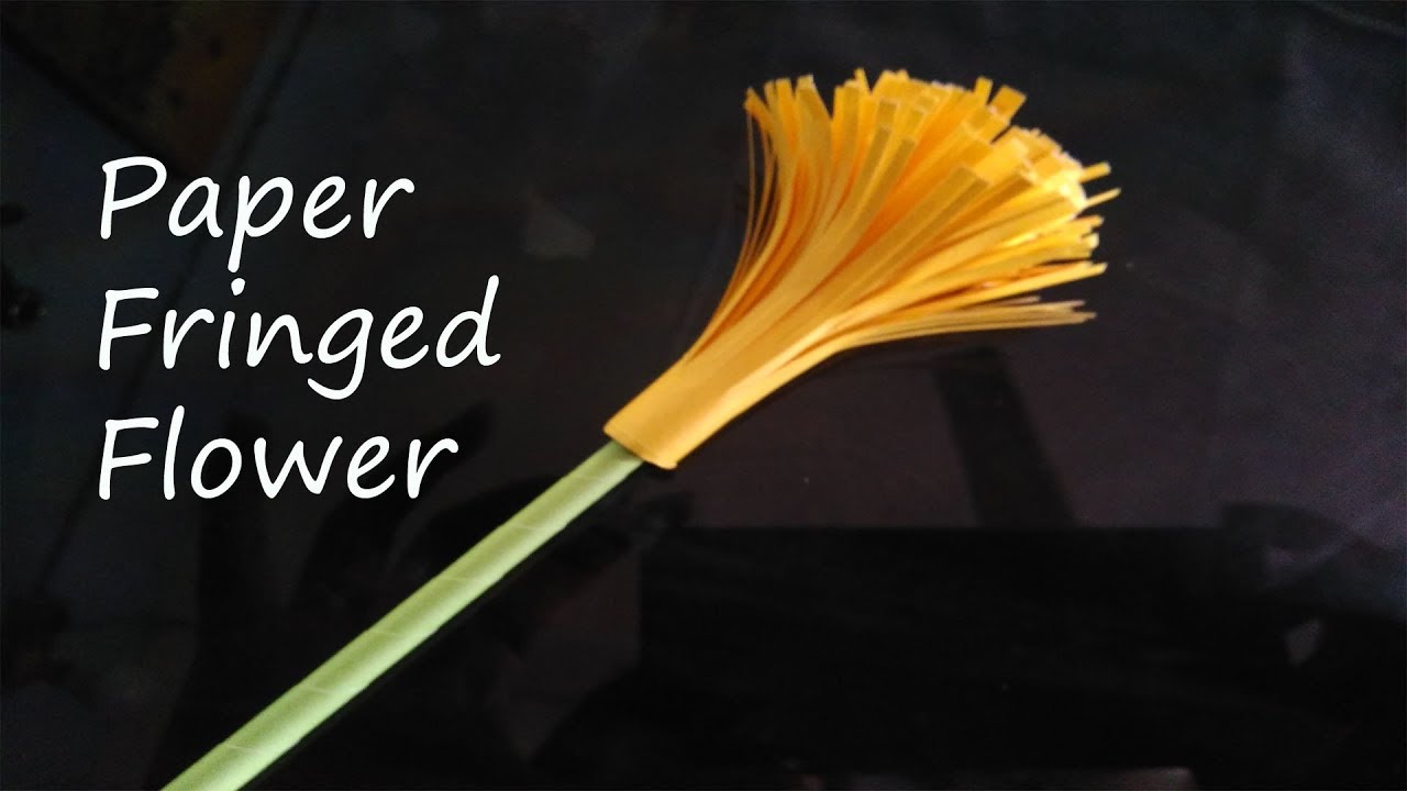 Paper Fringed Flower- handmade paper flower - easy to make - nupur's ...