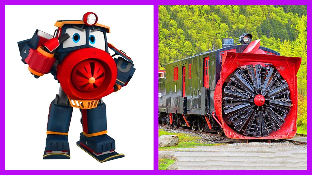 Robot Trains Characters In Real Life - YouTube