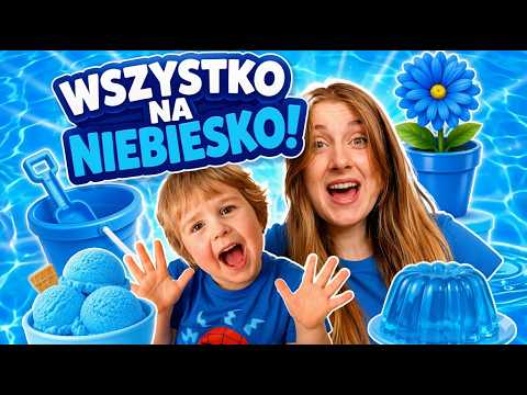 CAŁY DZIEŃ NA NIEBIESKO! Czy Kubuś i Amelka wygrają zakład z tatą? ✨ mama  i przedszkolak✨