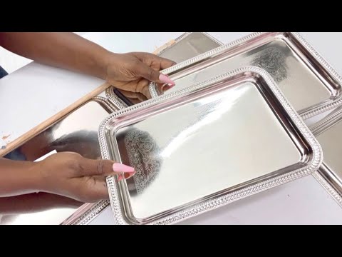 SEE HOW SHE Uses DOLLAR TREE TRAYS IN A BRAND NEW Way! DIY DOLLAR TREE ...