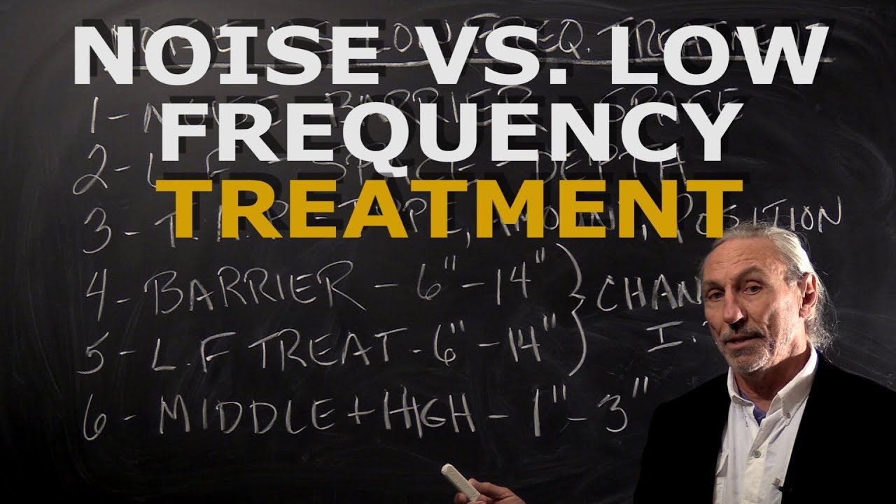 Noise vs Low Frequency Treatment - www.AcousticFields.com - YouTube